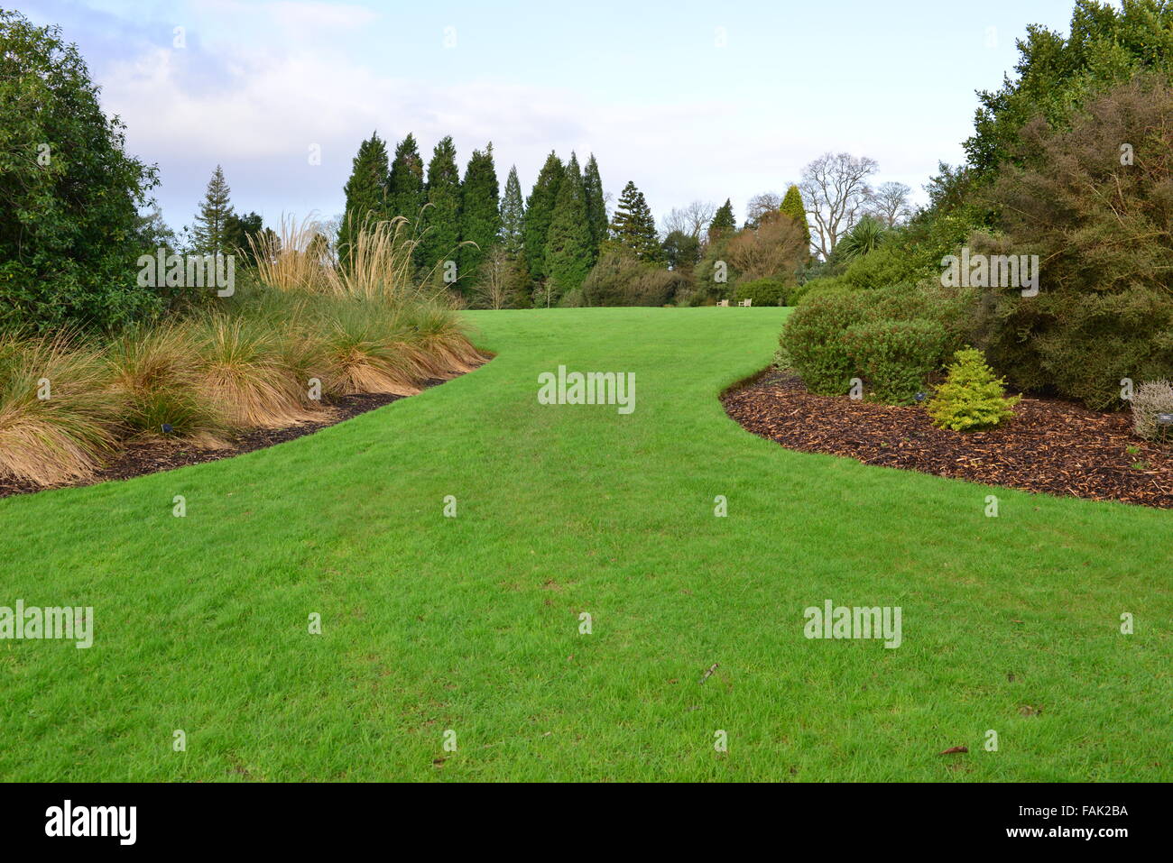 English country garden in winter Stock Photo - Alamy