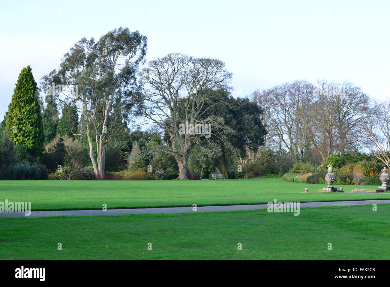 English country garden in winter Stock Photo - Alamy
