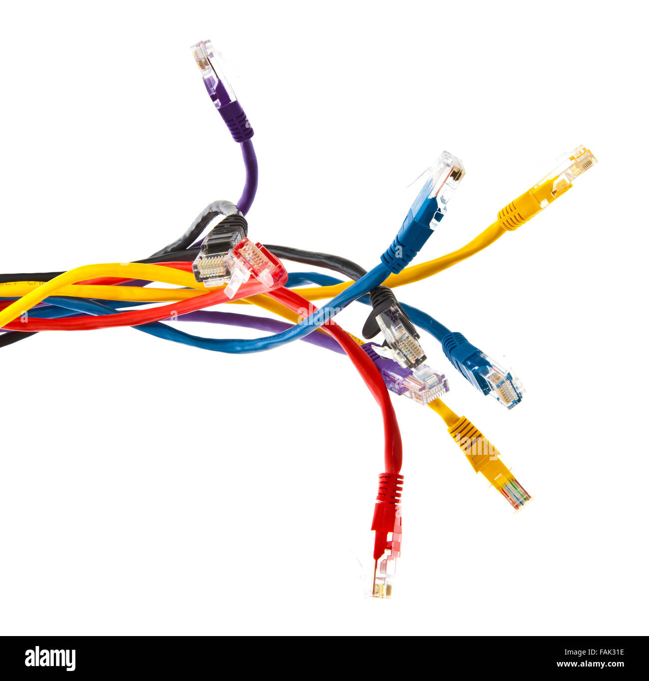 Cat 5 patch cables hi-res stock photography and images - Alamy