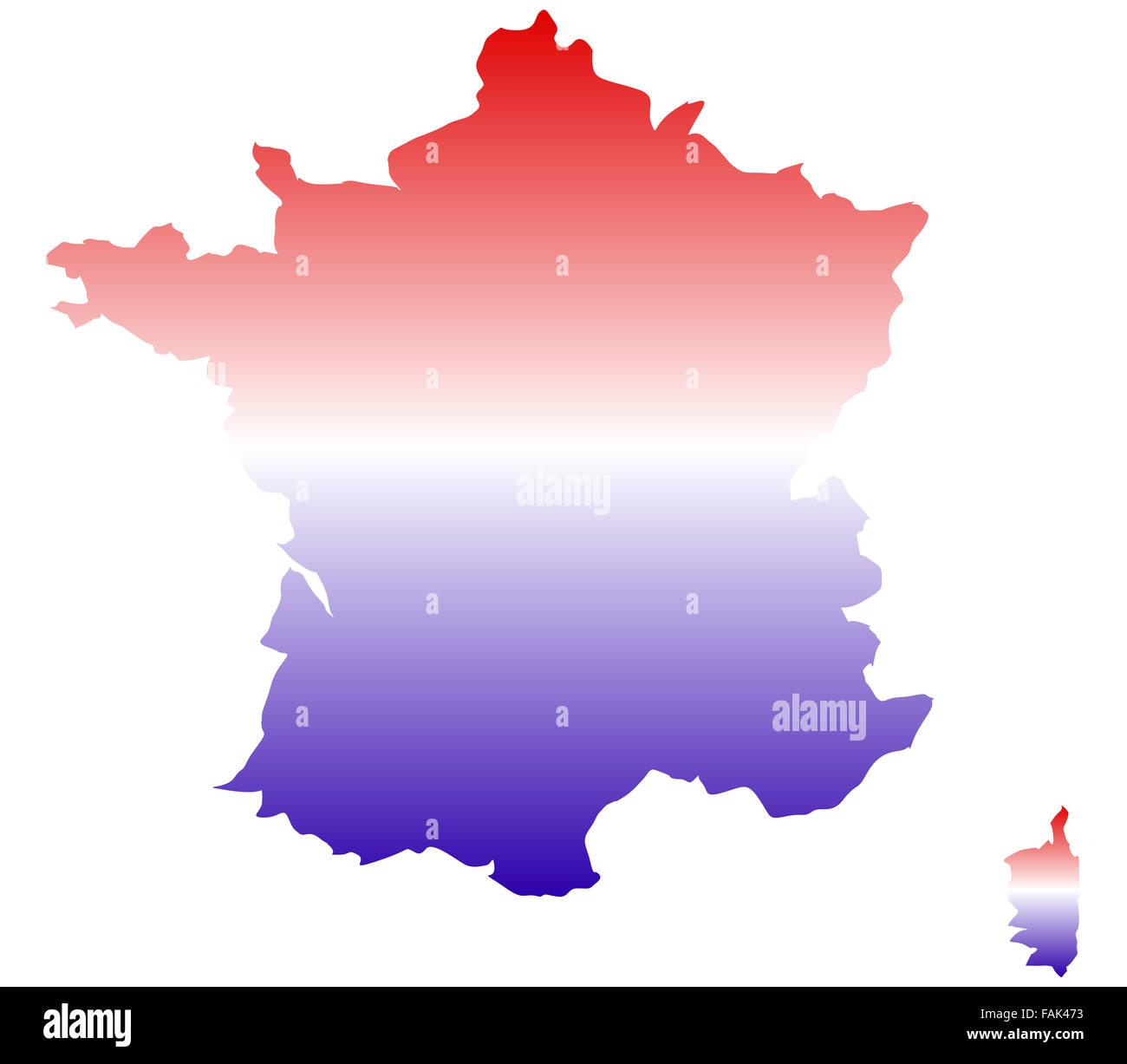 France map on a white background Stock Photo - Alamy