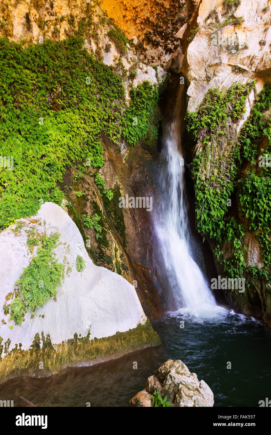 Waterfall in Cuerva dal Agua near Tiscar. Spain Stock Photo - Alamy