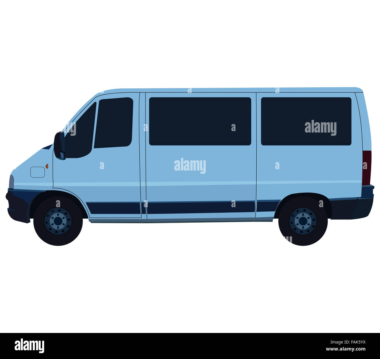 van on white background Stock Photo - Alamy