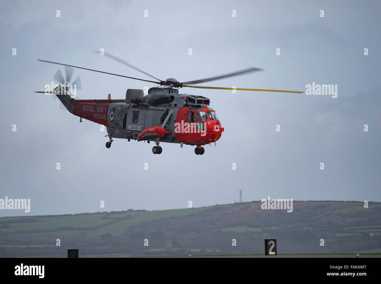 Royal Navy 771 Squadron Search and Rescue Unit on their final day of ...