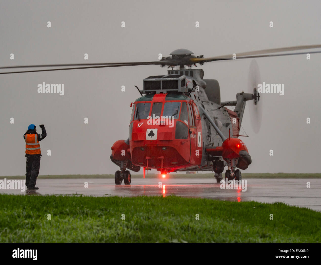 Royal Navy 771 Squadron Search and Rescue Unit on their final day of ...