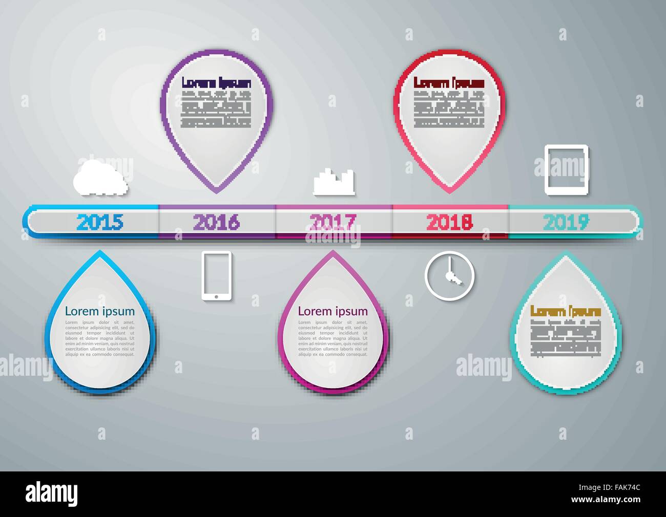 Vector illustration of a timeline infographics Stock Vector Image & Art ...