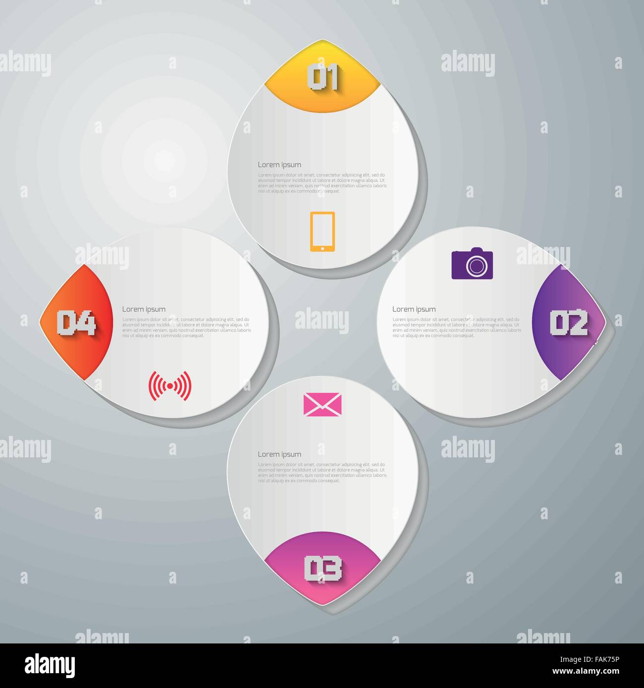 Vector illustration infographics four options Stock Vector Image & Art ...