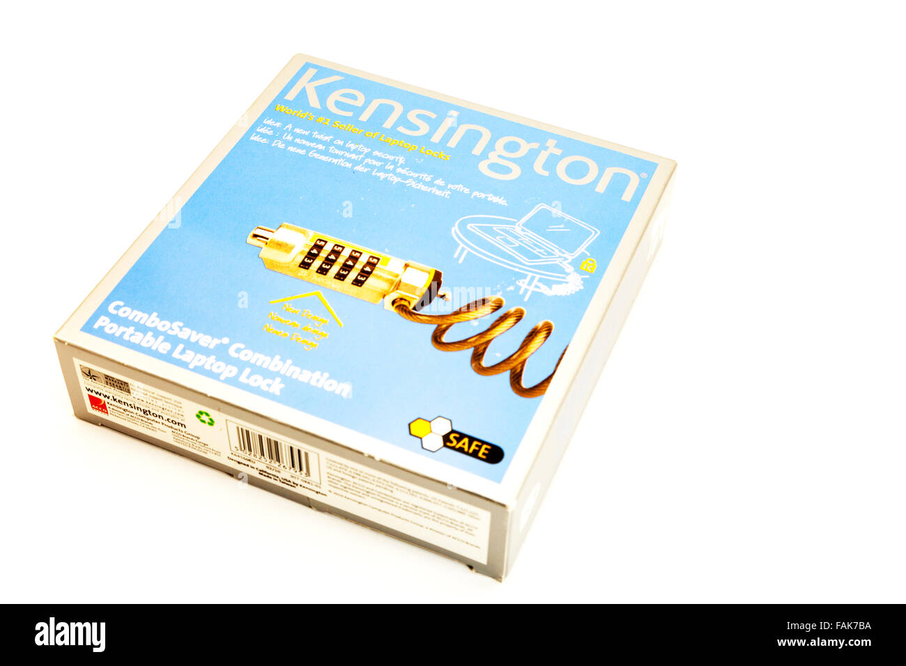 Kensington lock padlock for laptops safety security box boxed ...