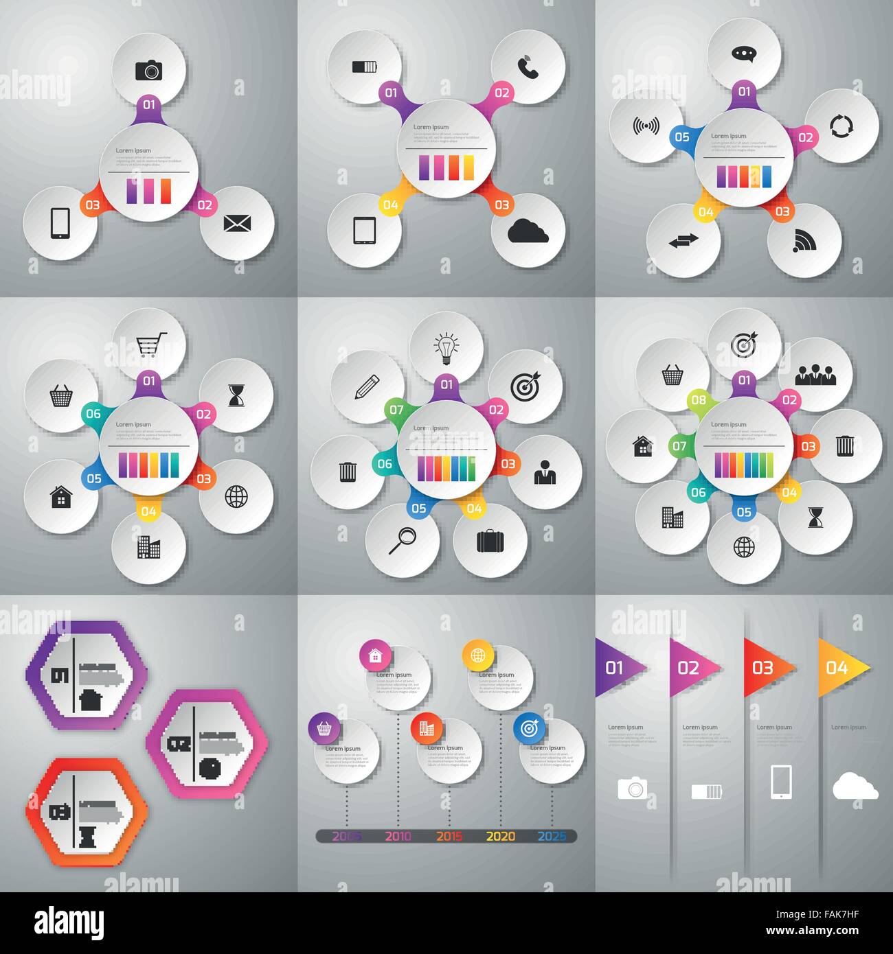 Vector illustration infographics set Stock Vector Image & Art - Alamy