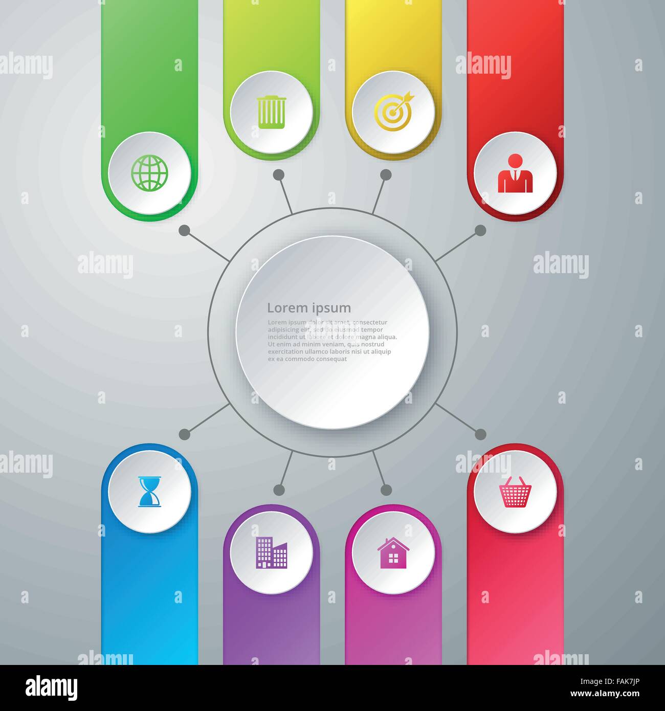 Vector illustration infographics eight options Stock Vector Image & Art ...