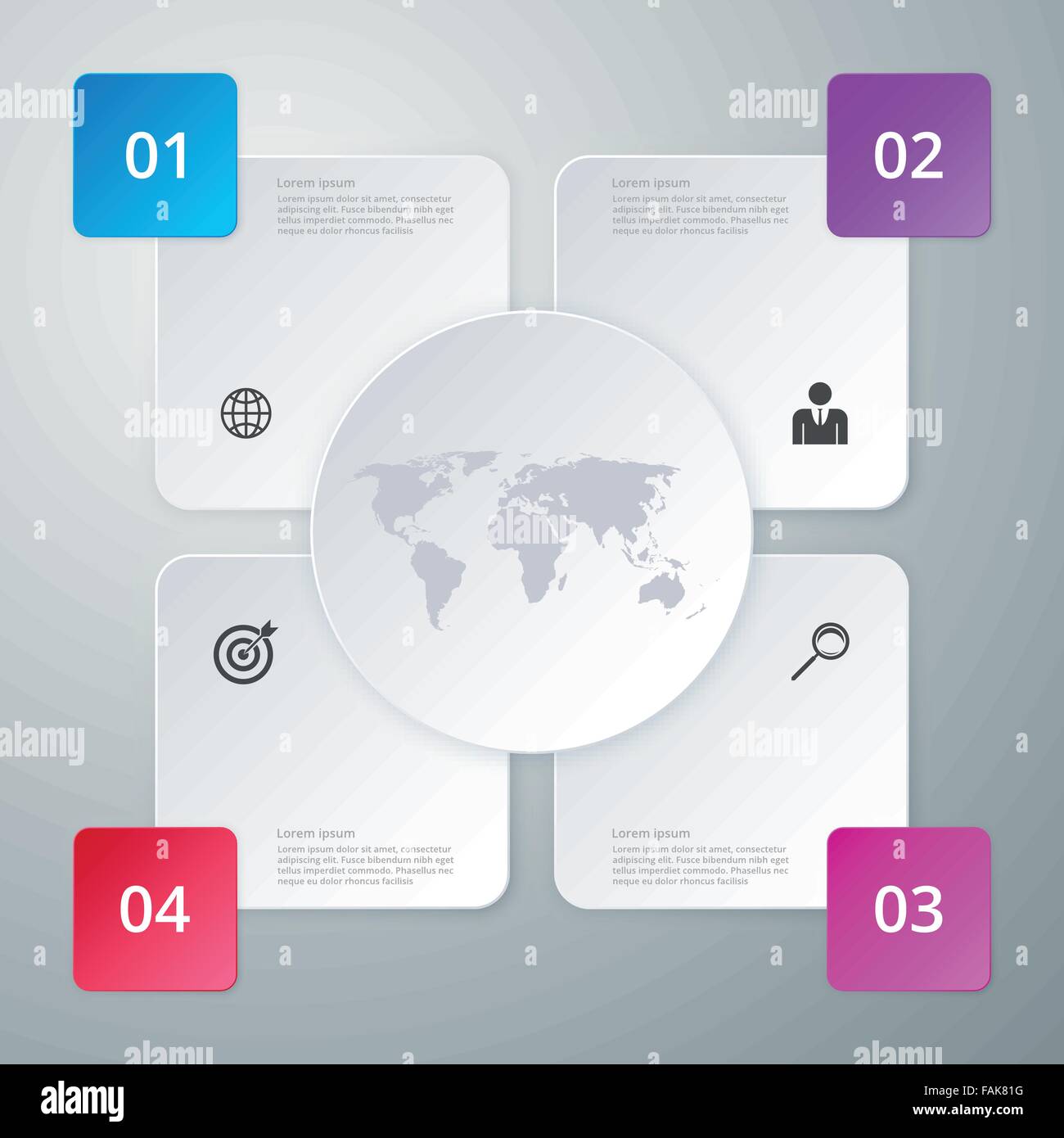 Vector illustration infographics four options Stock Vector Image & Art ...