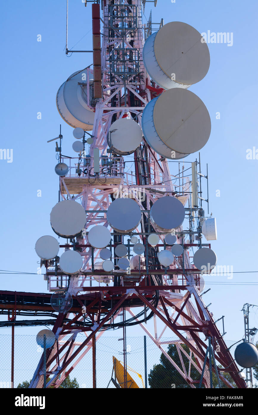 antenna for radio, TV and telephony Stock Photo - Alamy
