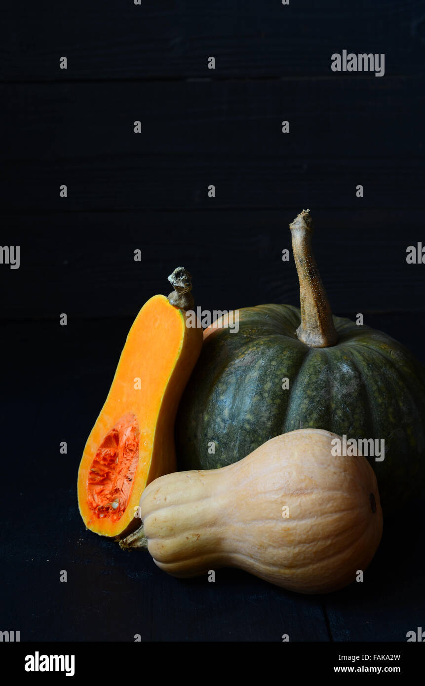 Sliced Fresh raw squash in autumn season Stock Photo - Alamy