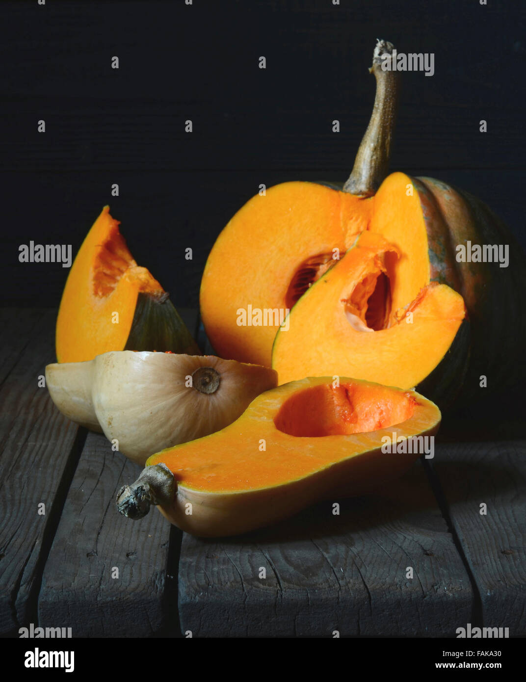 Sliced Fresh raw squash in autumn season Stock Photo - Alamy