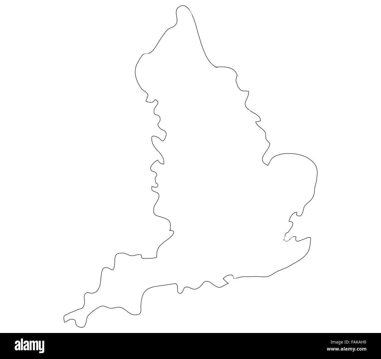 england map on a white background Stock Photo - Alamy