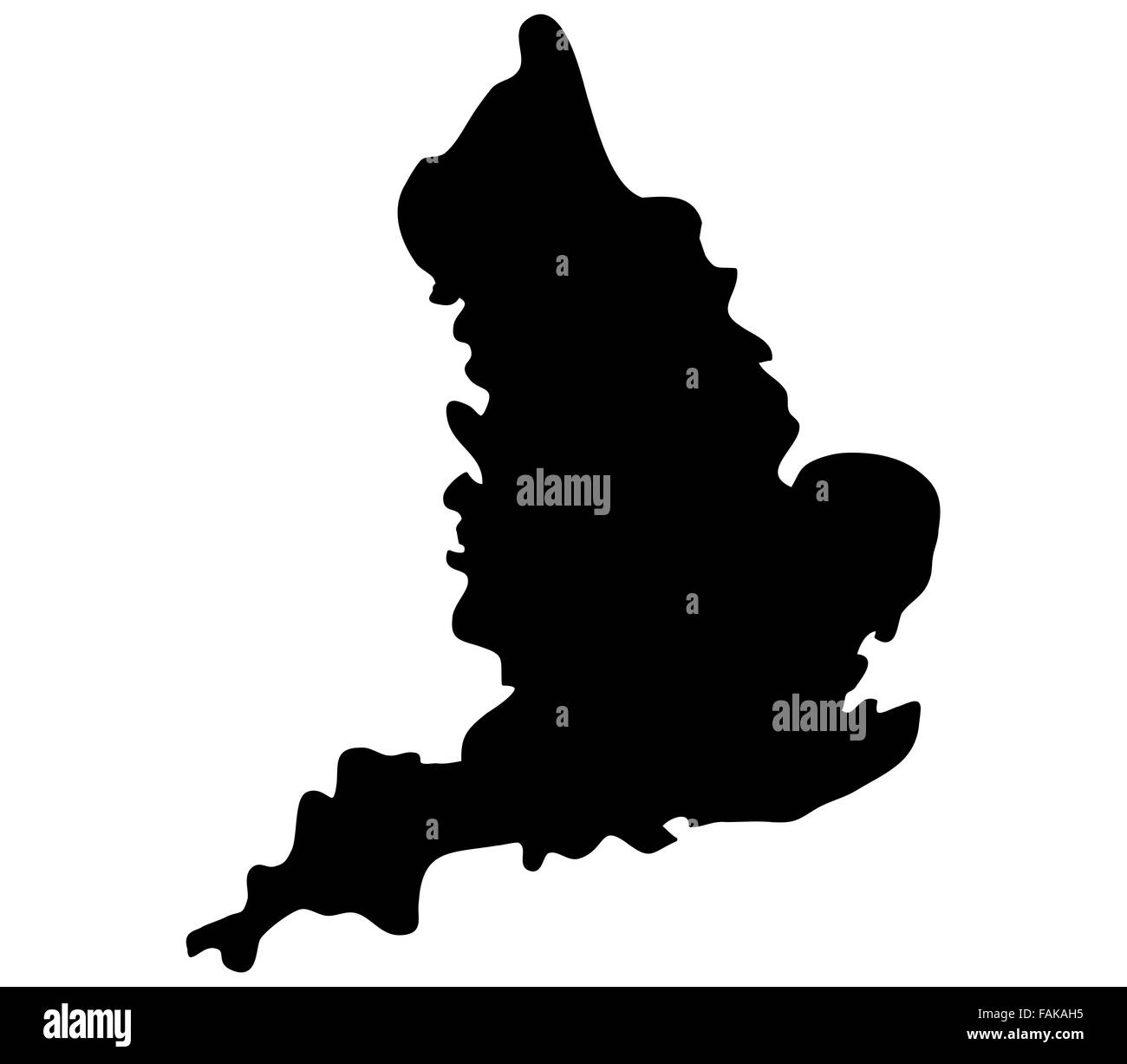 england map on a white background Stock Photo - Alamy