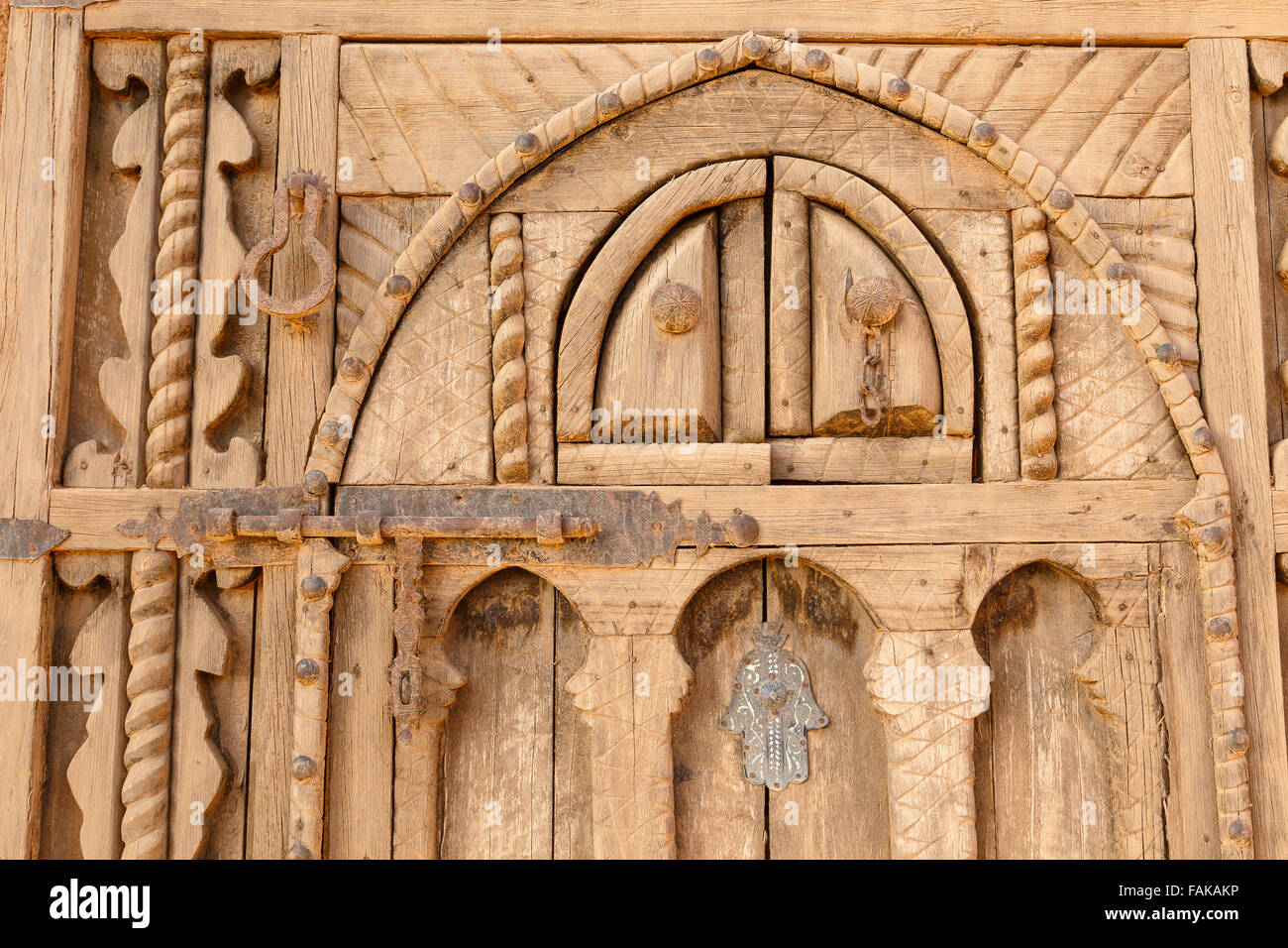 Door of kasbah. Nkob. Morocco. North Africa Stock Photo - Alamy