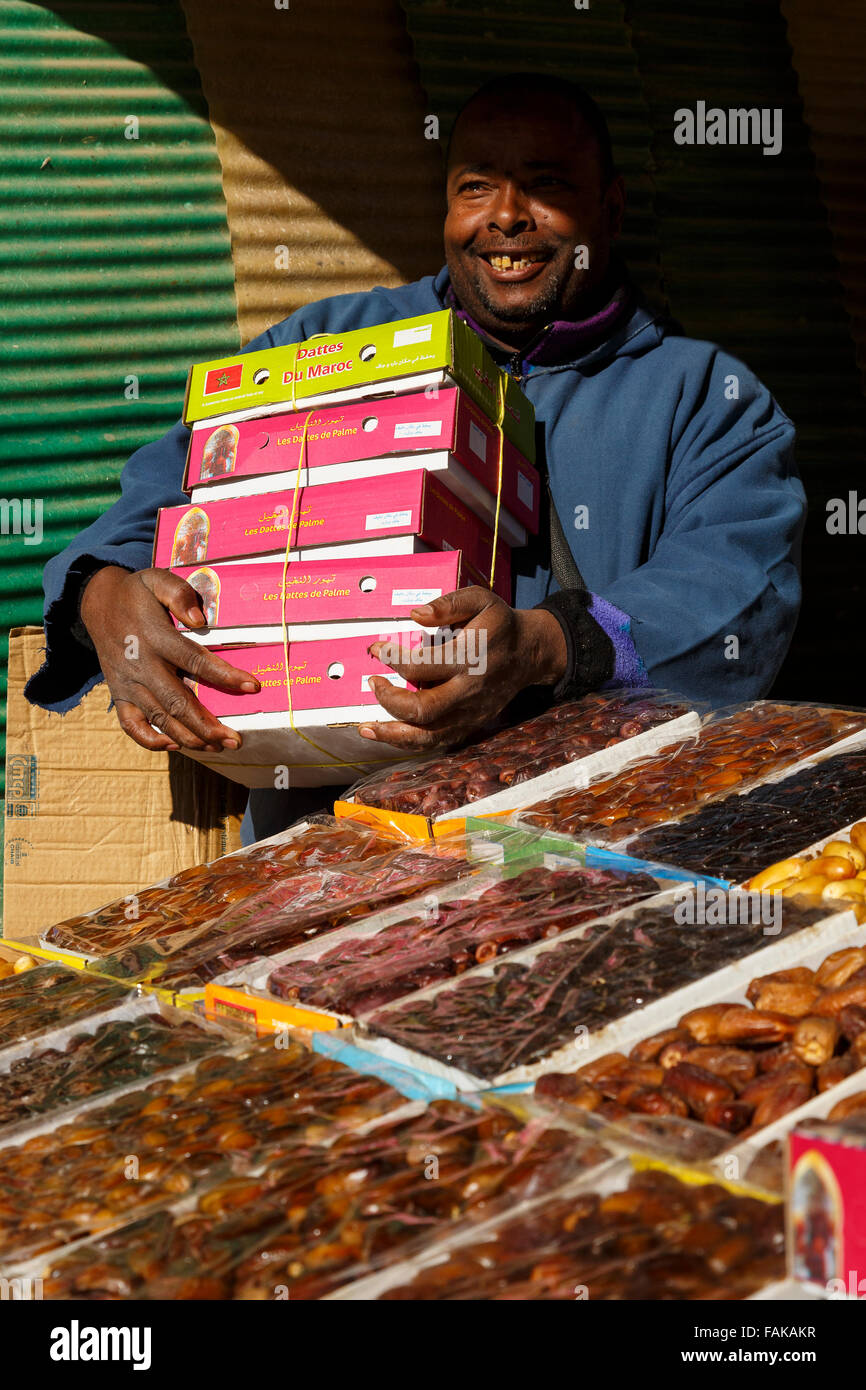 Dates shop. Agdz. Morocco. North Africa Stock Photo - Alamy