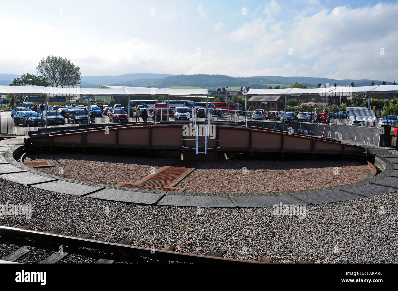 Turntable for demonstration purposes at Minehead Station, West Somerset ...