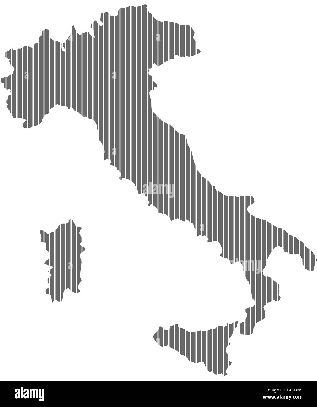 map Italy on white background Stock Photo - Alamy