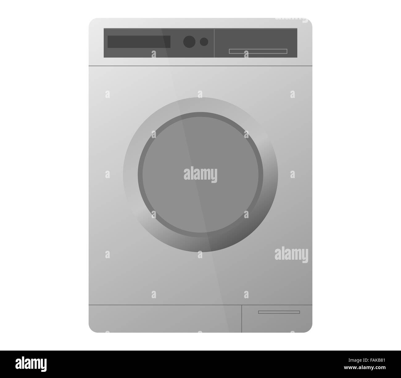 washing machine on white background Stock Photo - Alamy