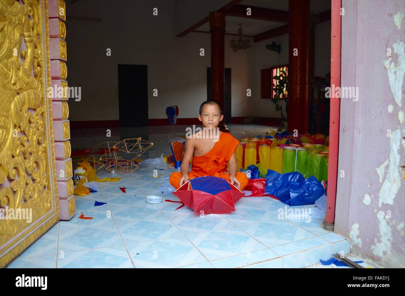 Buddhist boy temple hi-res stock photography and images - Alamy