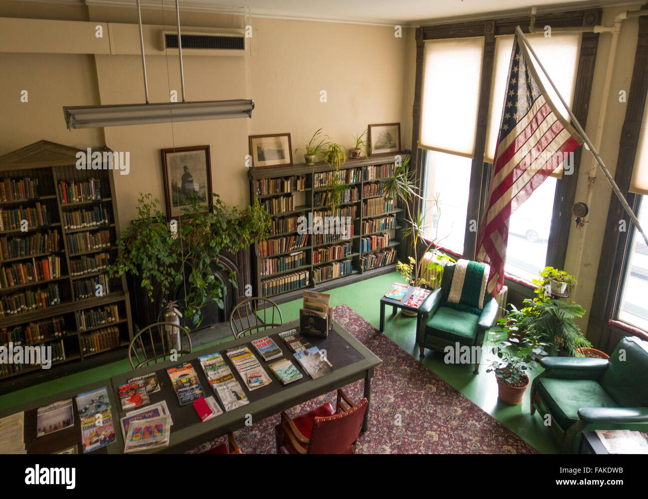 young men's reading room society New Haven CT Stock Photo - Alamy