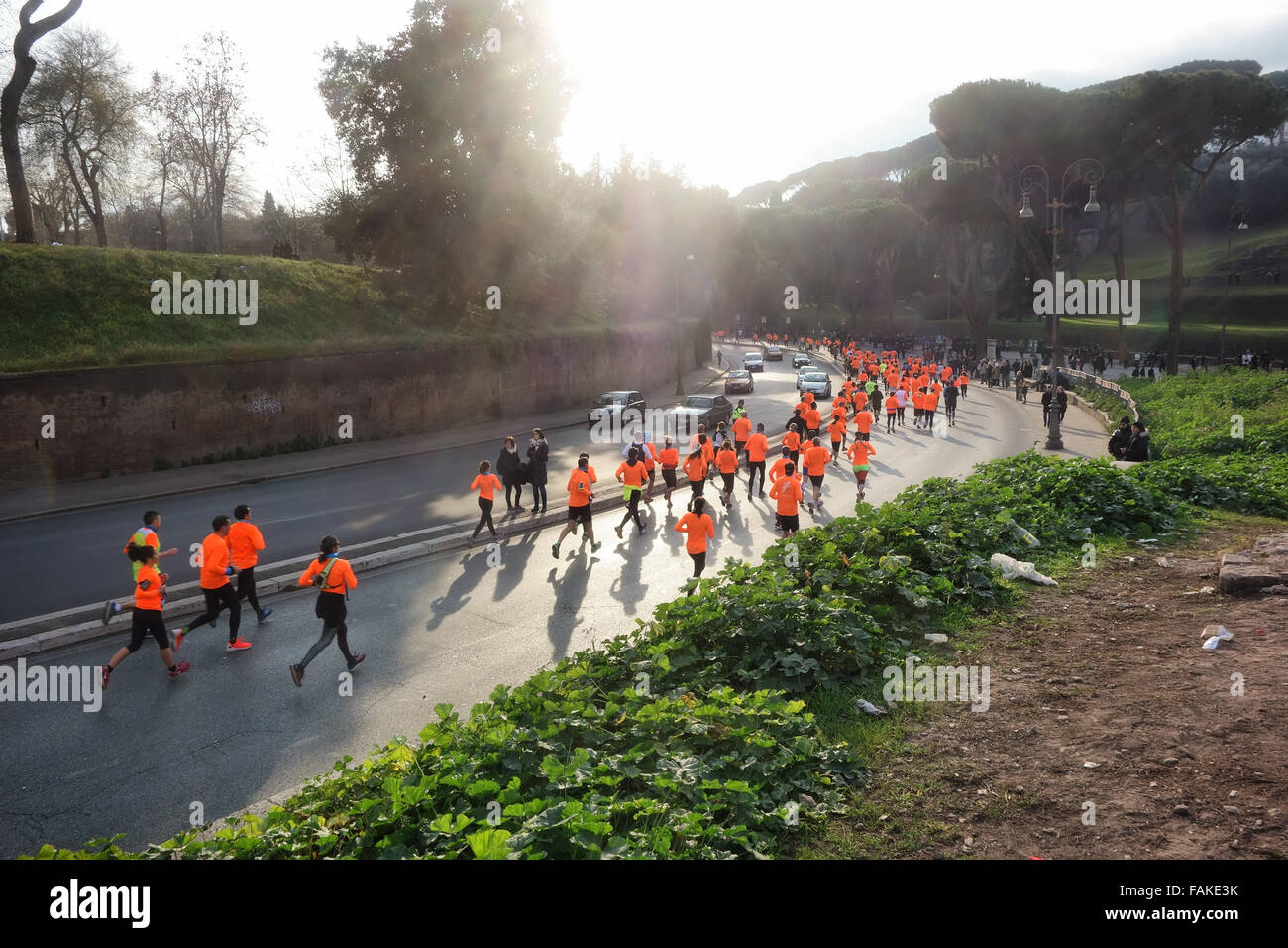 Rome, Italy. 31st Dec, 2015. The We Run Rome 2015, non-competitive and ...