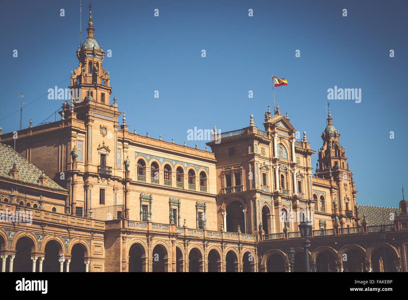 Beautiful Plaza de Espana, Sevilla, Spain Stock Photo - Alamy