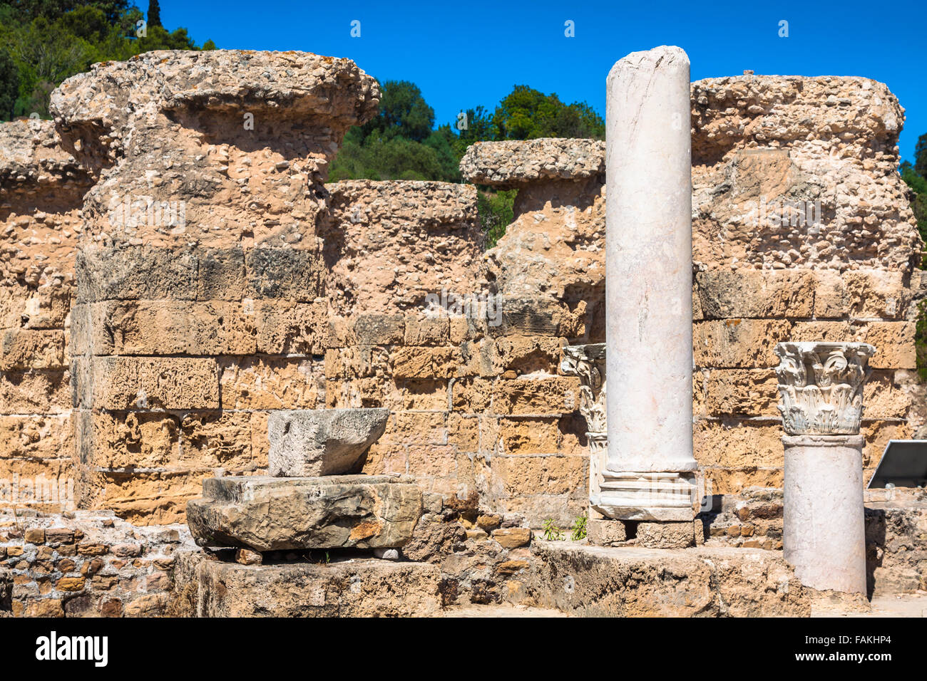 Carthage ruins antonine baths tunisia hi-res stock photography and ...