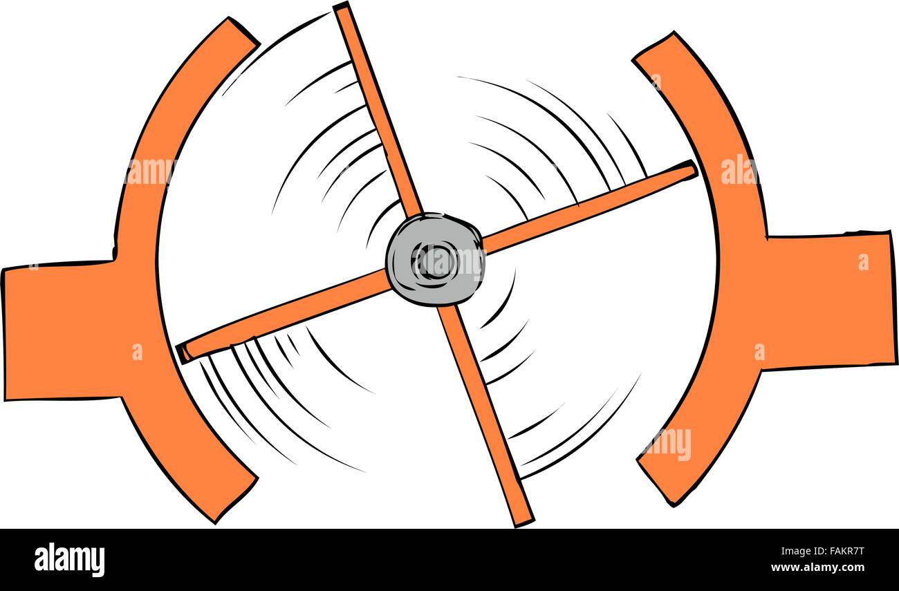 Top view of spinning turnstile over isolated background Stock Vector ...