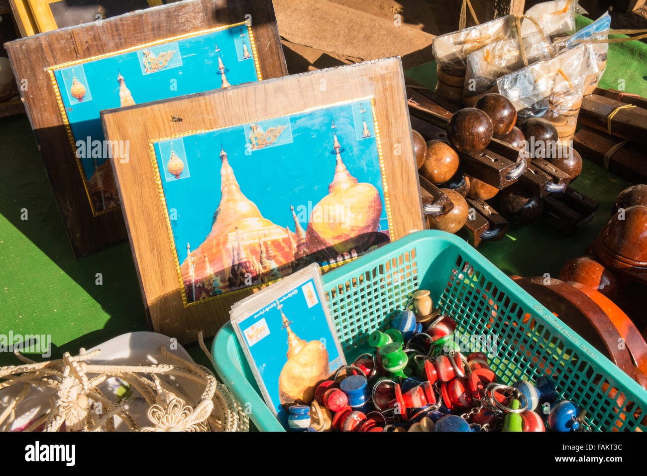 golden,rock,Myanmar,Burma,gold,Kyaitiyo,Buddhist.General store and ...