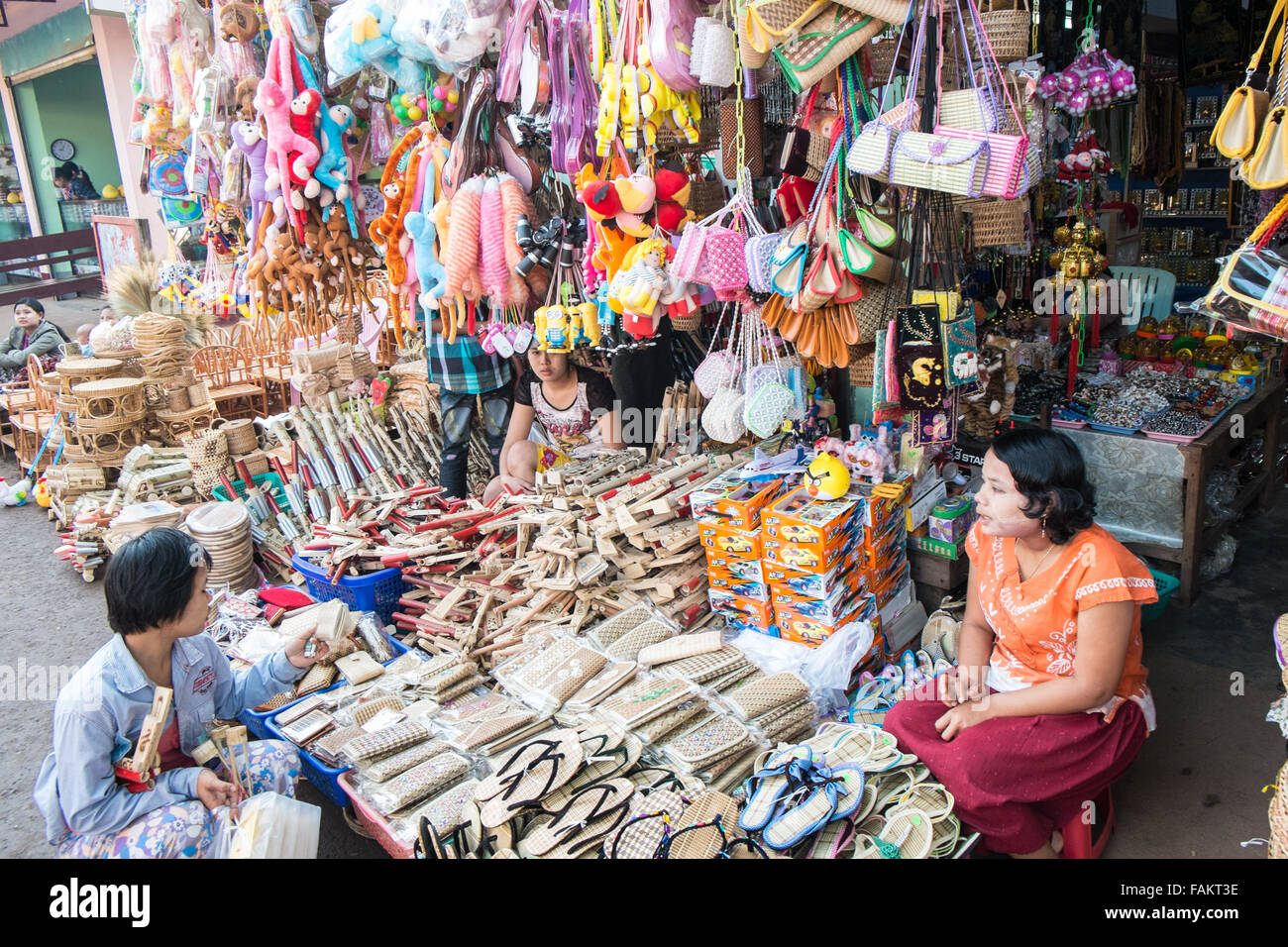 golden,rock,Myanmar,Burma,gold,Kyaitiyo,Buddhist,General store at ...