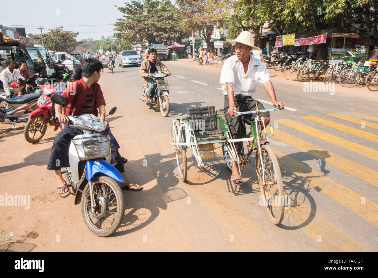 Burmese rickshaw hi-res stock photography and images - Alamy