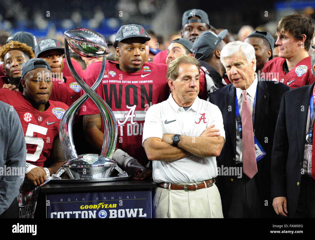 Nick saban trophy hi-res stock photography and images - Alamy