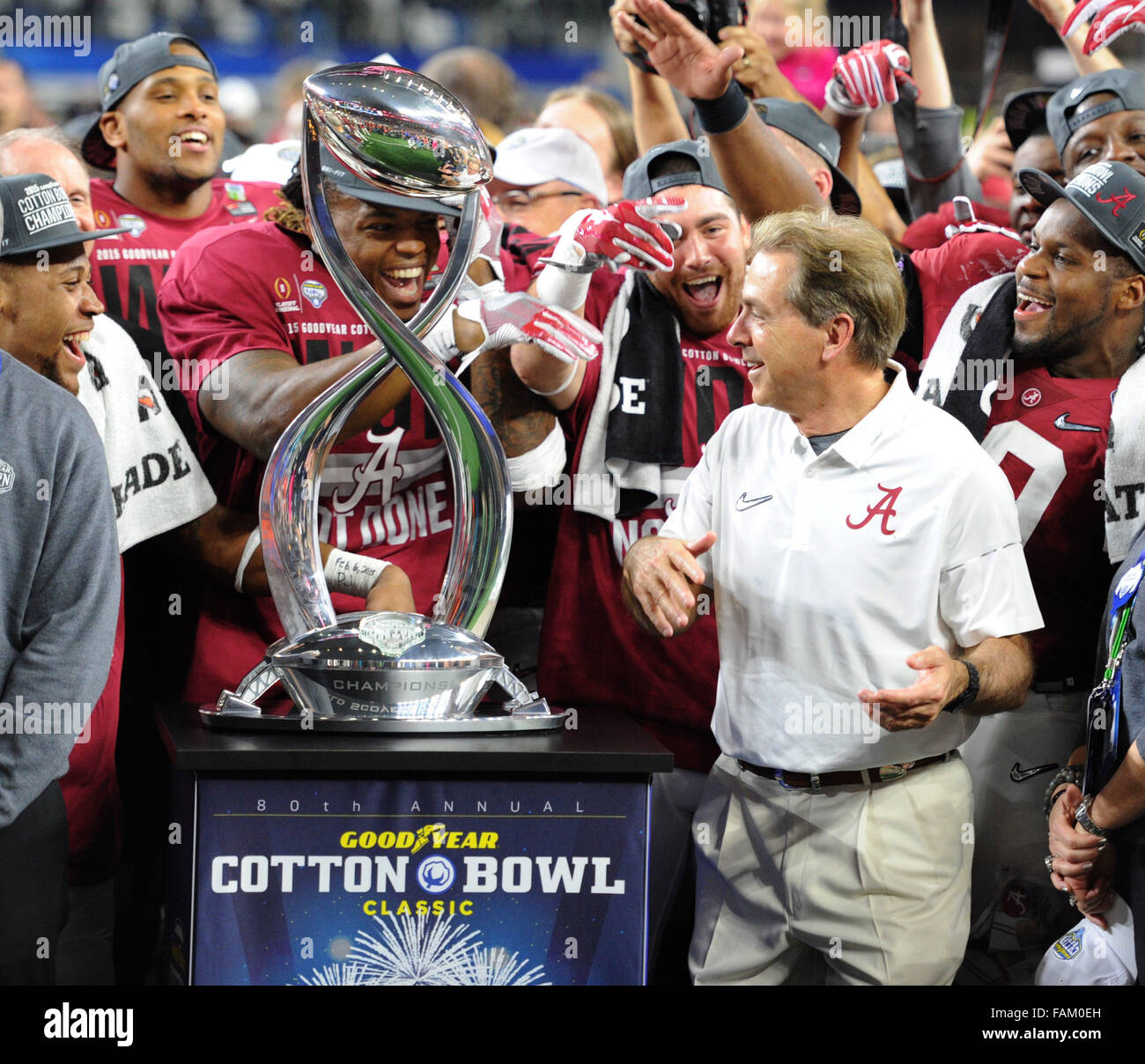 Nick saban trophy hi-res stock photography and images - Alamy