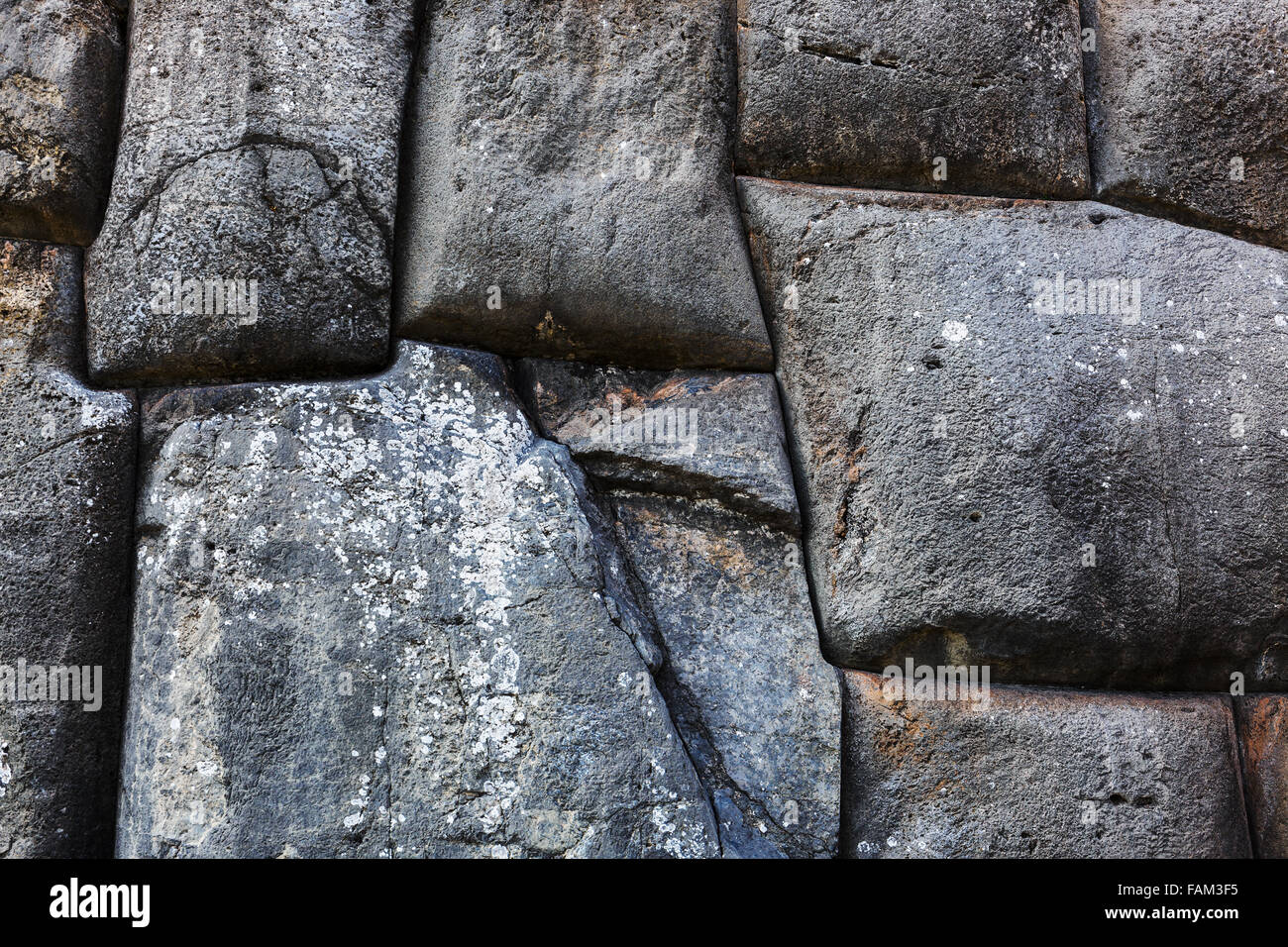 large stone wall wall close-up of the Incas Stock Photo - Alamy