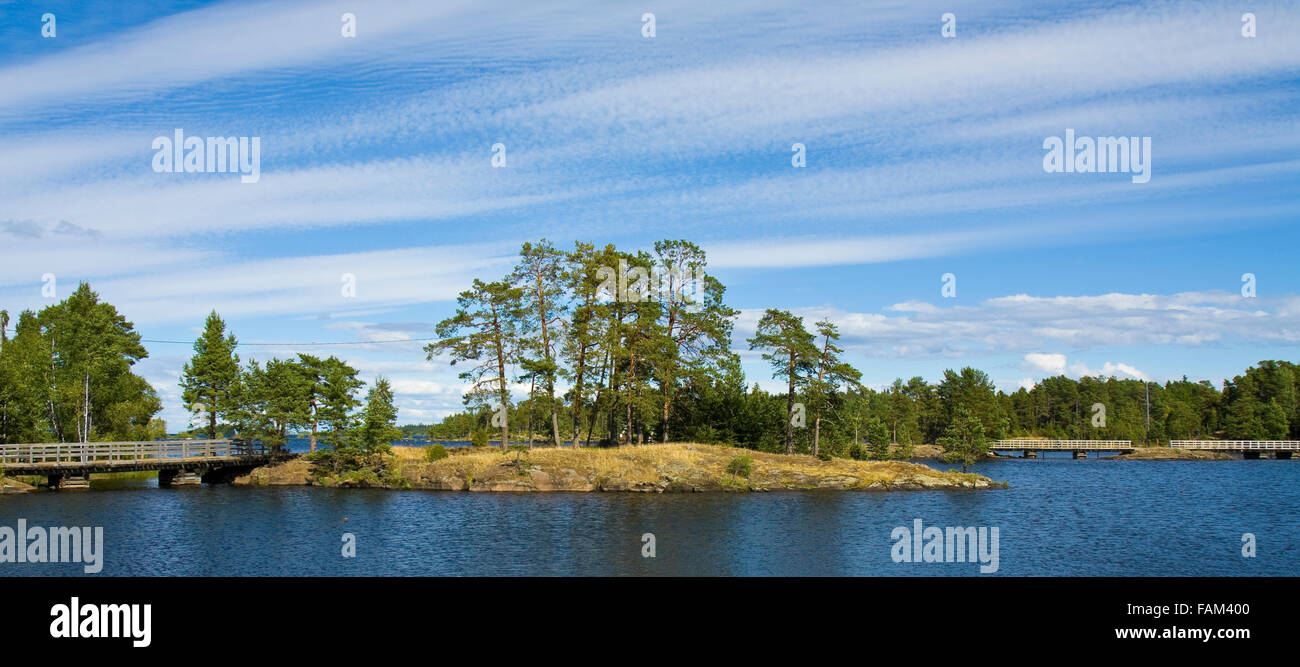 Landscape of Valaam island on Ladoga lake, Russia Stock Photo - Alamy