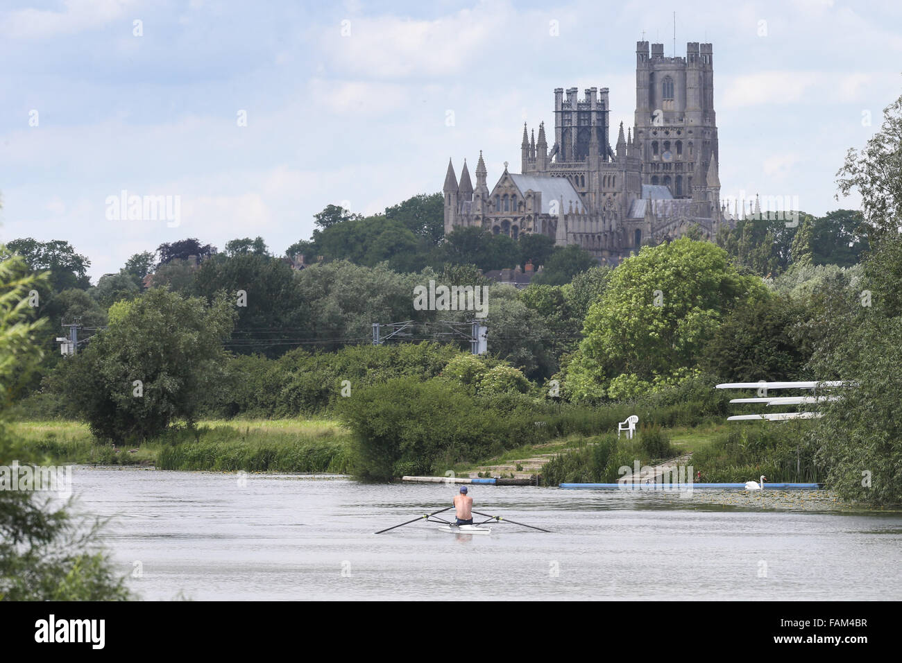 Ely cathedral, river ouse hi-res stock photography and images - Alamy