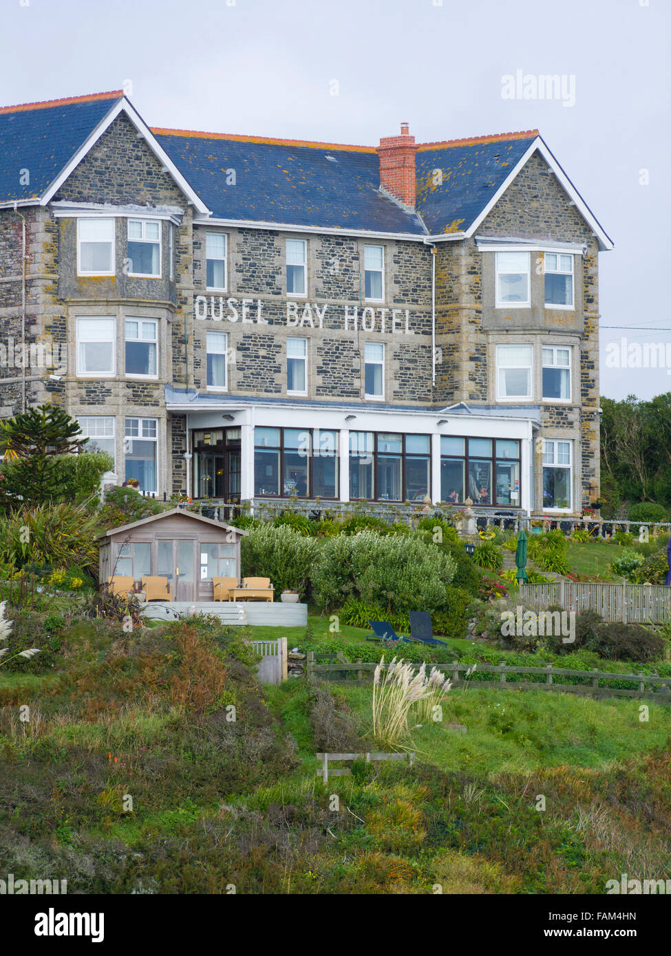 Housel Bay Hotel, Housel Bay, Lizard Peninsula, Cornwall, England, UK ...