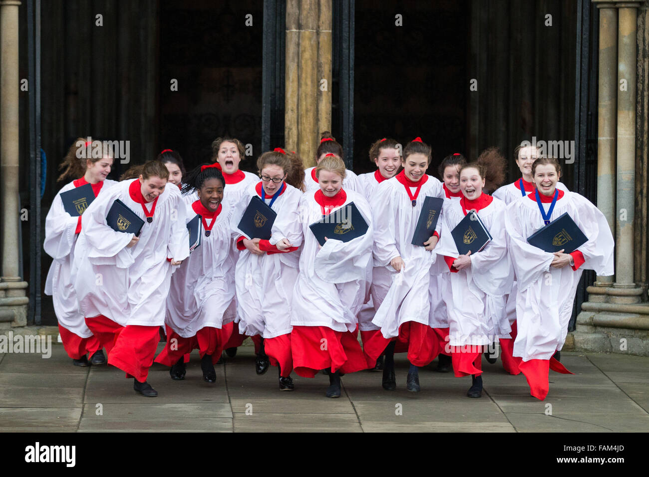 The Ely Cathedral Girls' Choir rehearsing for this weekends Christmas ...