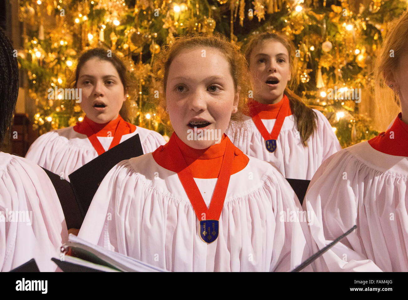 The Ely Cathedral Girls' Choir rehearsing for this weekends Christmas ...
