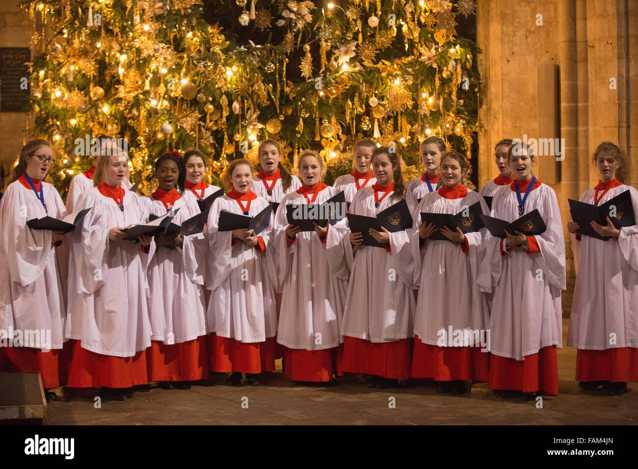 The Ely Cathedral Girls' Choir rehearsing for this weekends Christmas ...