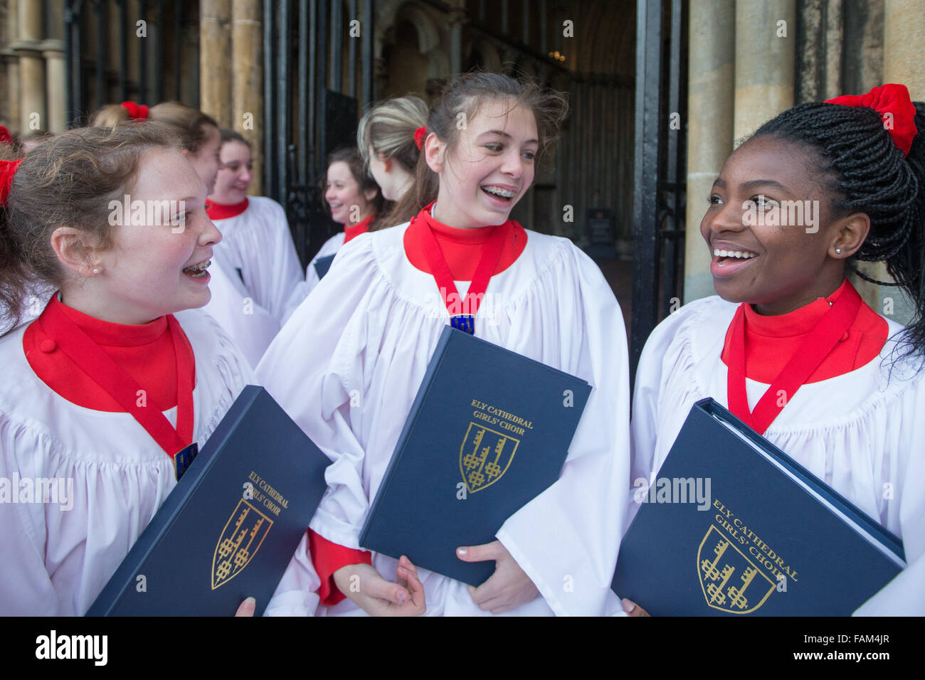 The Ely Cathedral Girls' Choir rehearsing for this weekends Christmas ...