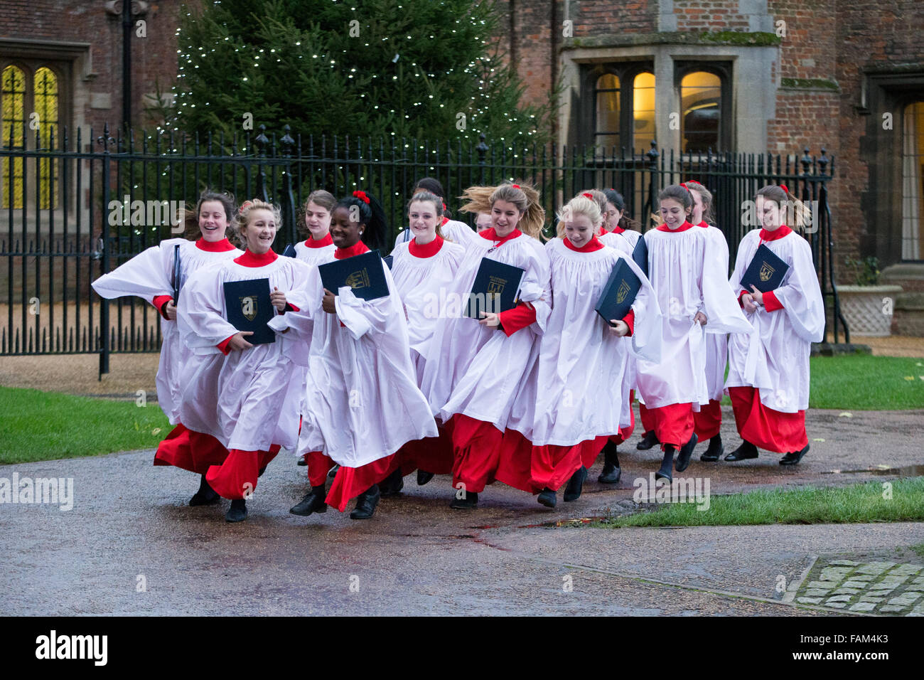 The Ely Cathedral Girls' Choir rehearsing for this weekends Christmas ...