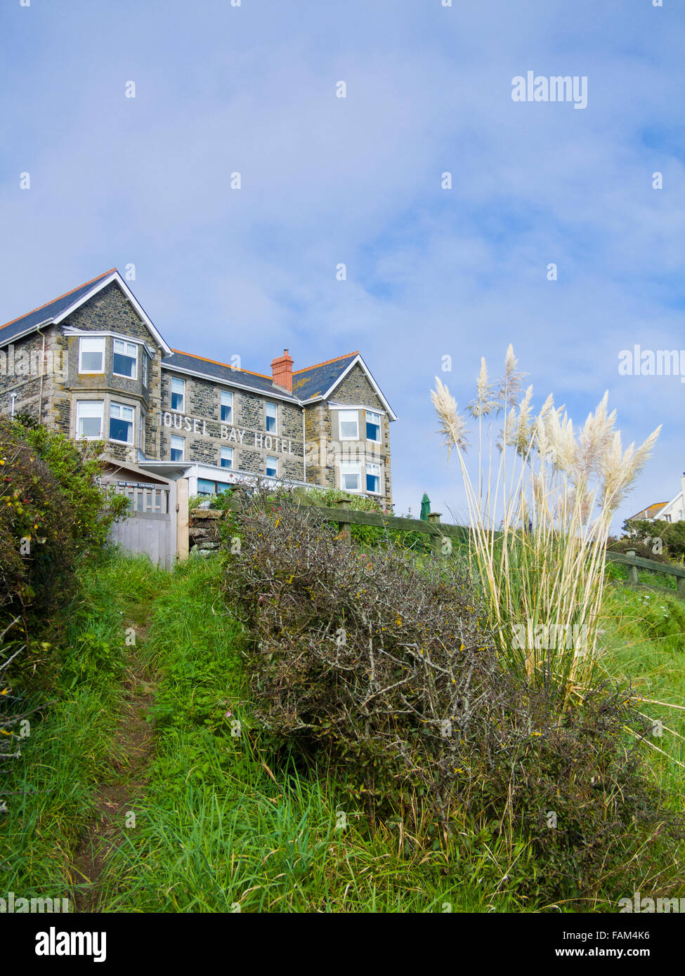 Housel Bay Hotel, Housel Bay, Lizard Peninsula, Cornwall, England, UK ...