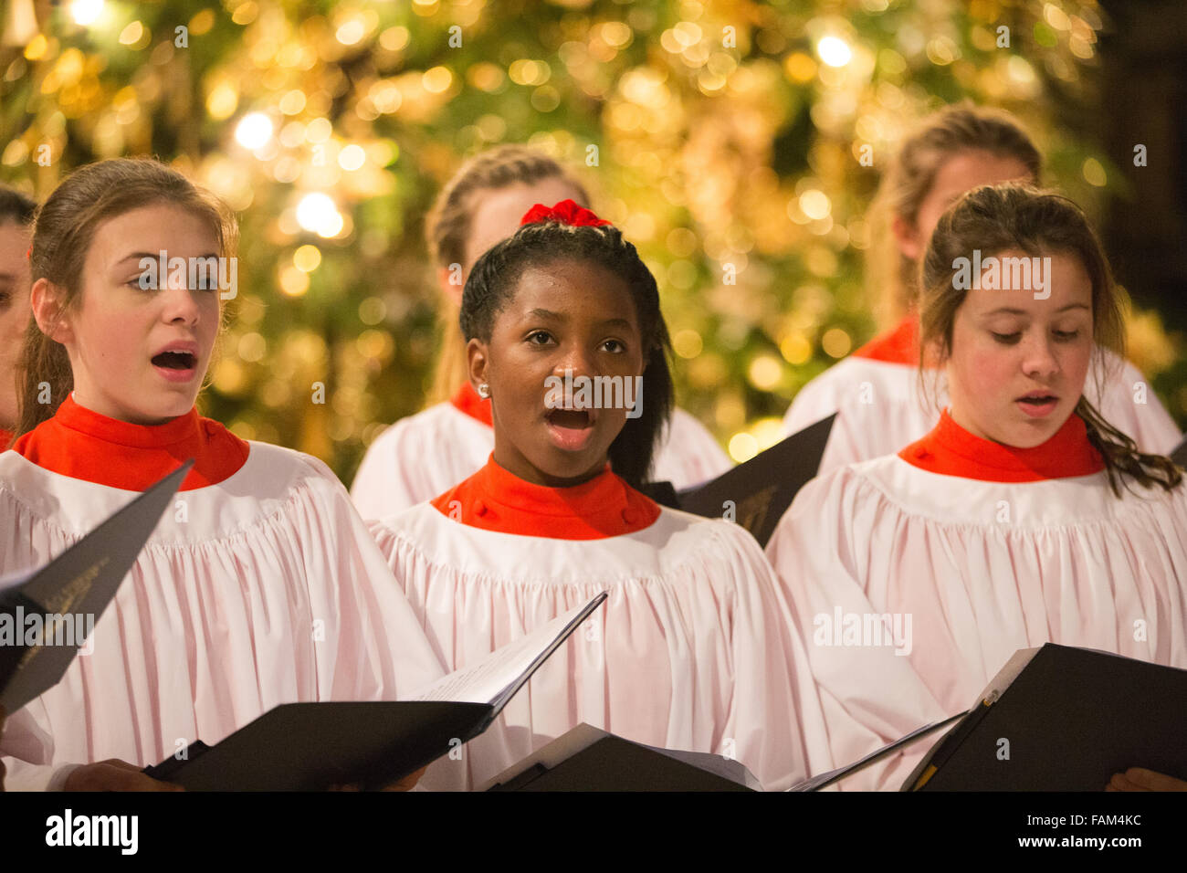 The Ely Cathedral Girls' Choir rehearsing for this weekends Christmas ...