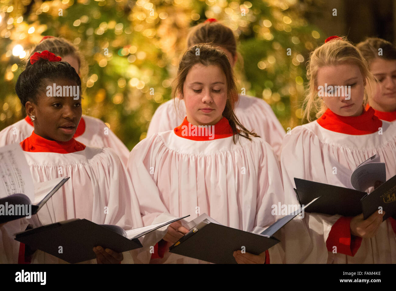The Ely Cathedral Girls' Choir rehearsing for this weekends Christmas ...