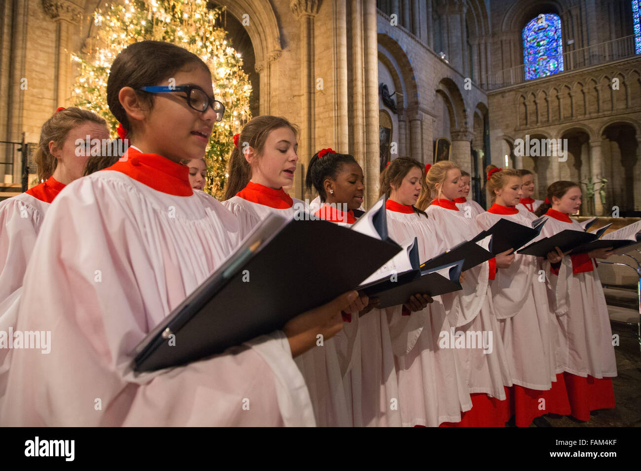 The Ely Cathedral Girls' Choir rehearsing for this weekends Christmas ...