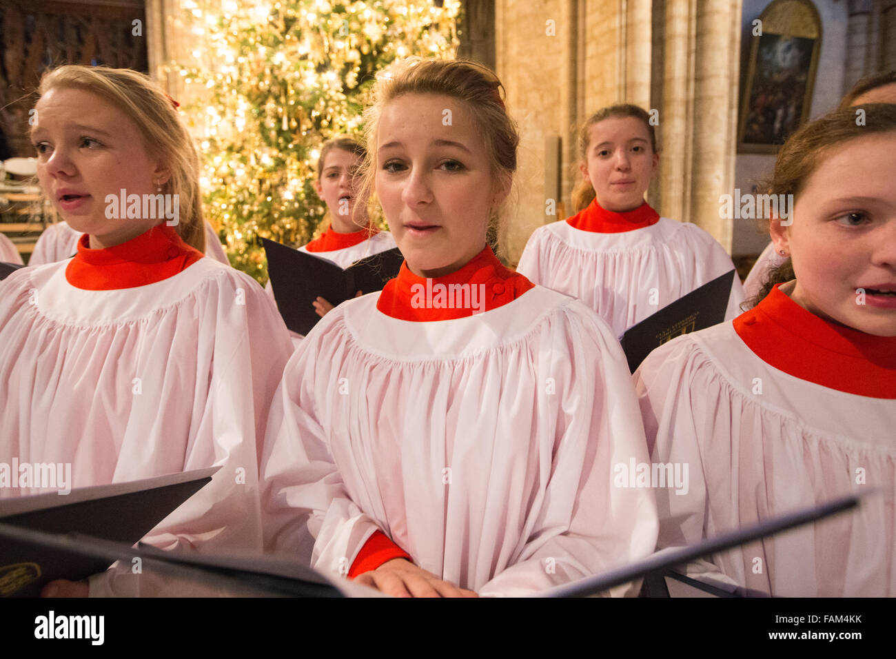 The Ely Cathedral Girls' Choir rehearsing for this weekends Christmas ...