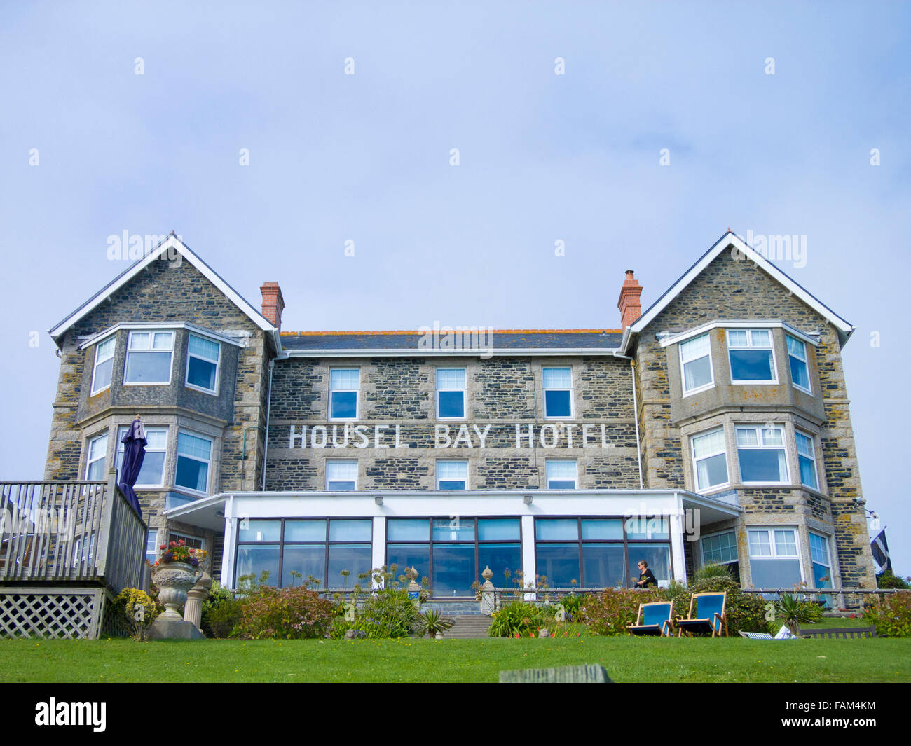 Housel Bay Hotel, Housel Bay, Lizard Peninsula, Cornwall, England, UK ...